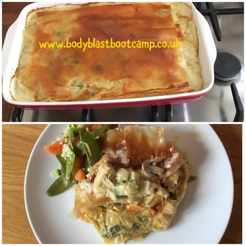 Chicken & Bacon Pie | Body Blast Boot Camp
